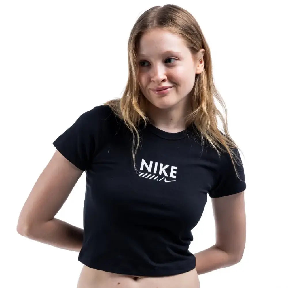 Sportswear Women's Cropped T-Shirt Black - Hudson Store