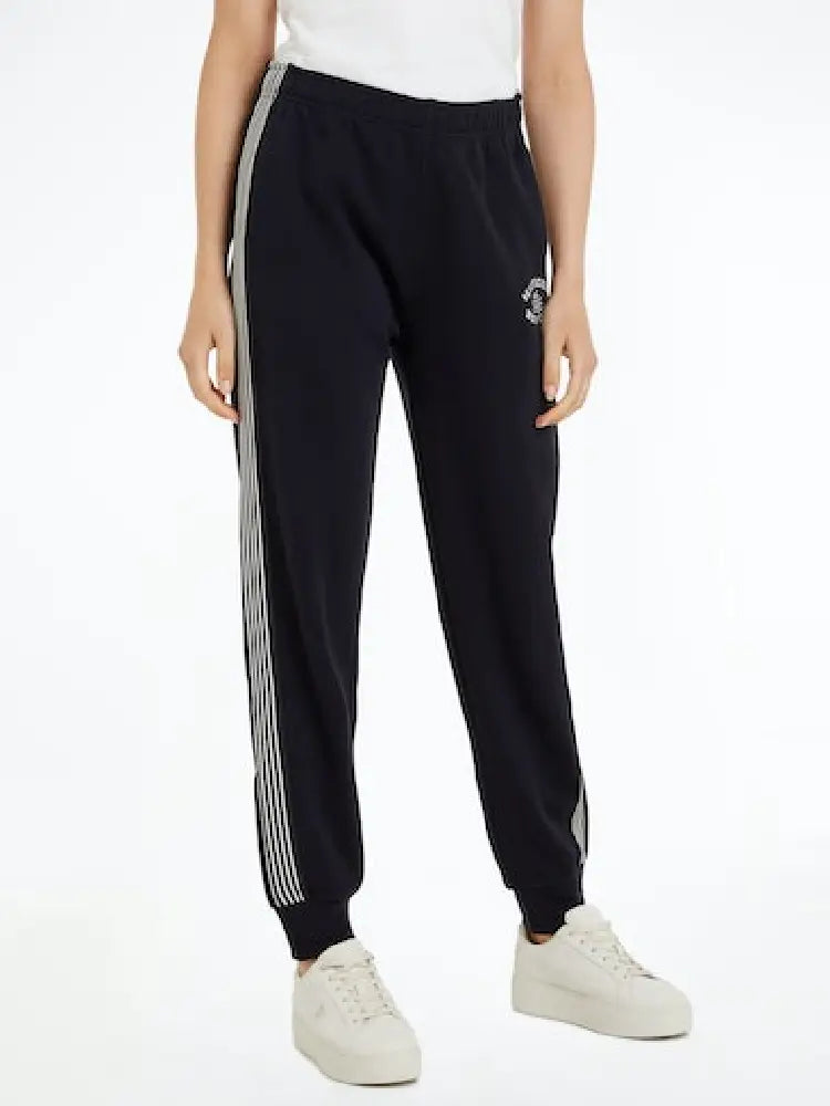 Sport Varsity Tape Joggers Blue - Hudson Store